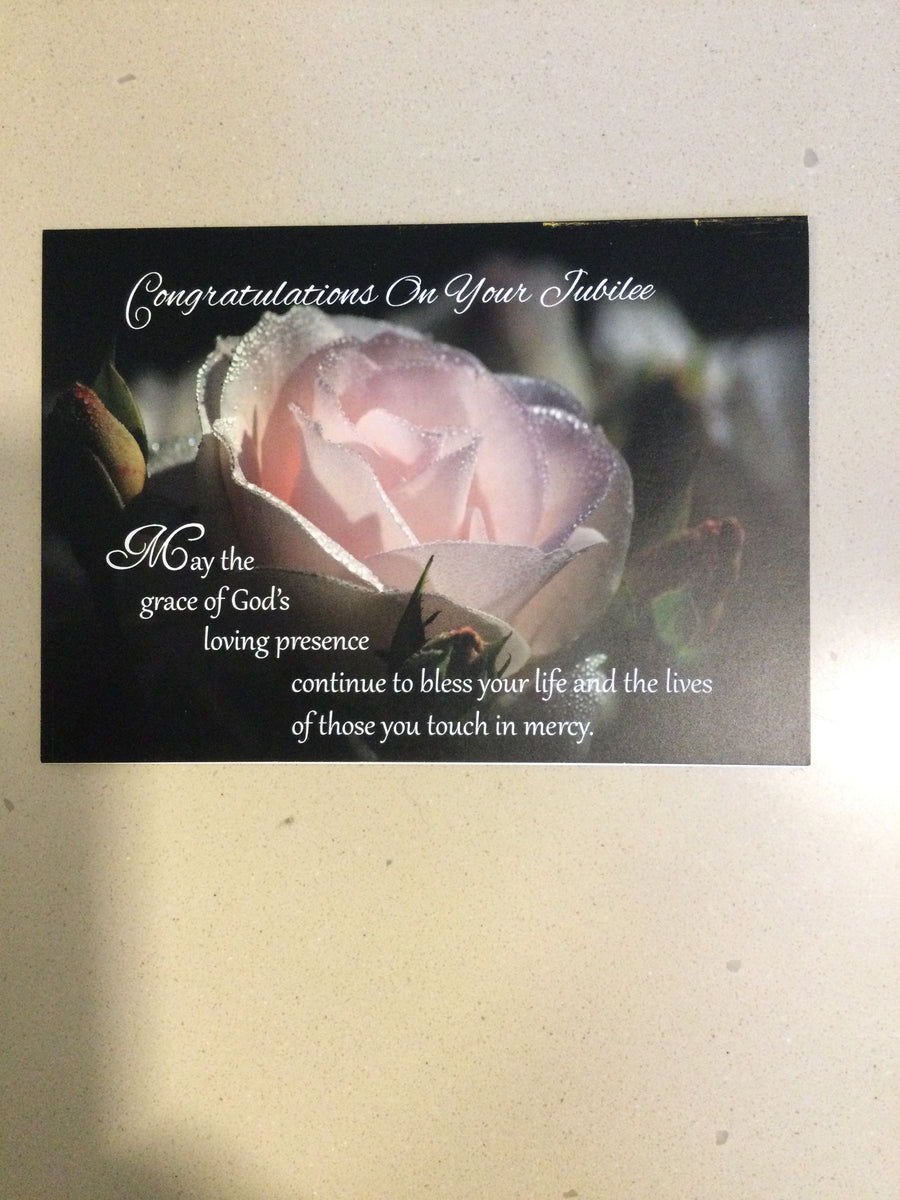 Congratulations on your Jubilee card – Mercy International Centre Gift Shop